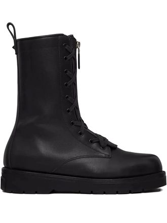 Valentino Garavani bottes XCOMBAT en cuir - Noir