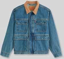 Levi's Relaxed Fit Jeansjacke aus reiner Baumwolle mit Cord-Kragen
