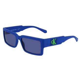 Calvin Klein Rechteckige Sonnenbrille - - Accessories - Herren - Blau - ONE SIZE