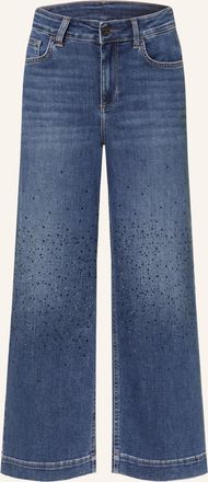 Liu Jo Liu Jo Jeans-Culotte Mit Schmucksteinen blau