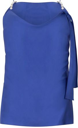 Alberta Ferretti Femme, Tops, Bleu, Taille: 46 FR Top Bleu &Eacute;l&eacute;gant
