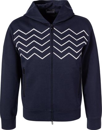Emporio Armani Herren Sweatjacke blau unifarben