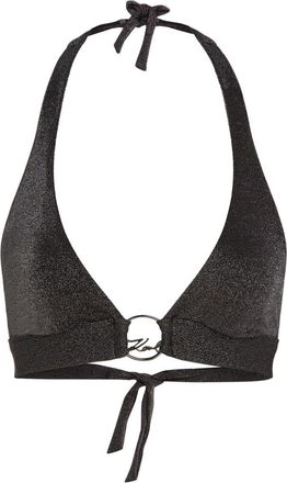 Karl Lagerfeld Bikini mit Logo-Detail - Schwarz