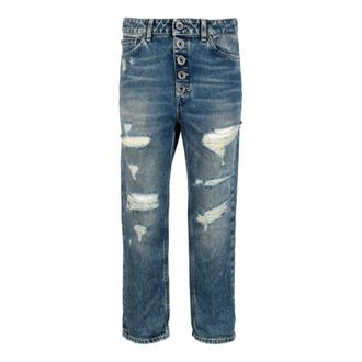 Dondup Jeans mit Schmuckknopf-Verzierung - - Jeans - Damen - Blau - W25