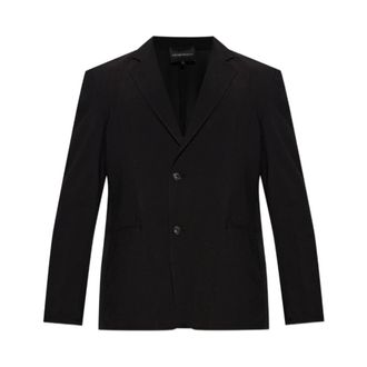 Emporio Armani Homme, Vestes, Noir, Taille: M Blazer &agrave; double fente arri&egrave;re