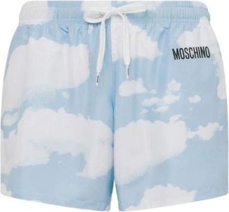 Moschino Homme, Maillots de bain, Bleu, Taille: 2XL Sea boxers Archive Clouds