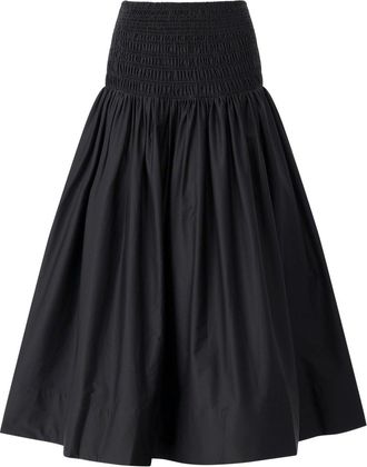 Self Portrait Maxirock mit gesmoktem Bund