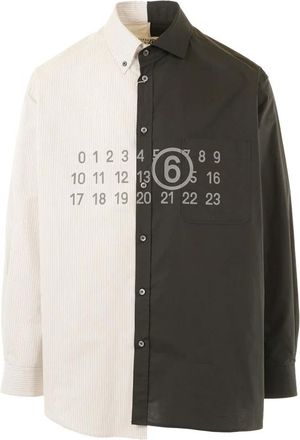 Maison Margiela Homme, Chemises, Multicolore, Taille: M Chemise Bicolore