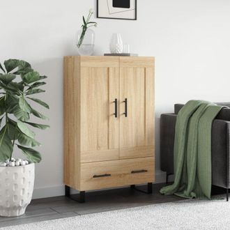 vidaXL Buffet haut ch&ecirc;ne sonoma 69,5x31x115 cm bois ding&eacute;nierie