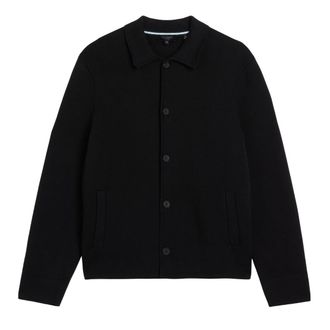 Ted Baker Freder Schwere Strickjacke In Schwarz