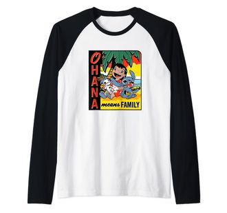 Disney Lilo & Stitch Ohana Means Family Raglan