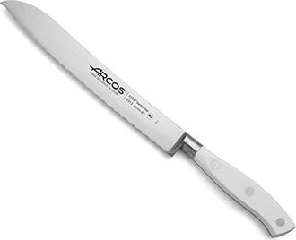 Arcos 231324 Serie Riviera Blanc - Brotmesser -KlingeausNitrumgeschmiedetemEdelstahl200mm-HandGriffPolyoxymethylen(POM) FarbeWeiße, 8