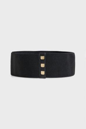 Gerard Darel Ceinture &eacute;lastique sigl&eacute;e - LE HEDY - Noir
