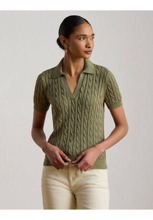 Lauren Ralph Lauren Damen Strick-Poloshirt