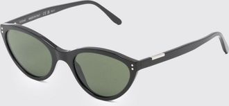 Toteme Cat-Eye-Sonnenbrille aus schwarzem Acetat mit ovaler Form und graviertem Logo