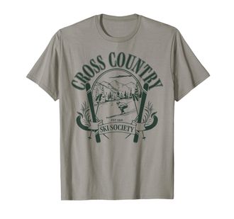Trendy Apparel Cross Country Ski Society Est 1868 Ski Poles T-Shirt
