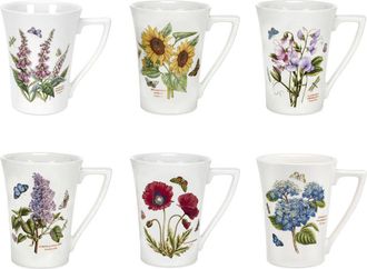 Portmeirion Set 6 Mugs - Jardin Botanique