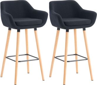 Clp Bois l&eacute;ger et tabouret de s&eacute;ance Assis de conception en tissu de diff&eacute;rentes couleurs colore : noir