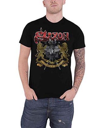 Saxon 40 Years T-Shirt Manches Courtes Noir M