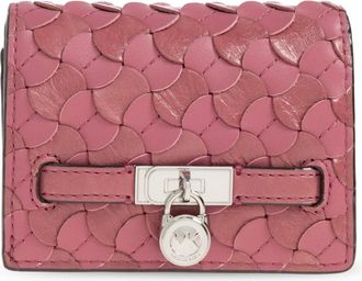 Michael Kors Femme, Accessoires, Rose, Taille: ONE Size Leather Wallet
