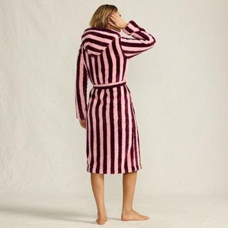 Lands End Wolkenfleece-Morgenmantel mit Kapuze, Damen, Gr&ouml;&szlig;e:36-38 regular, Pink, Polyester, by Lands End