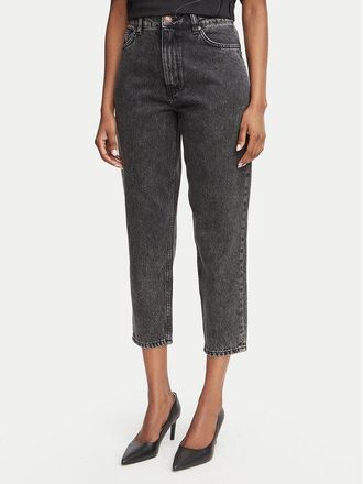 HUGO BOSS Jeans 50571255 Dunkelgrau Straight Leg
