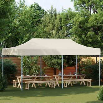 vidaXL vidaXL Tente de f&ecirc;te Cr&egrave;me 291 x 580 x 315 cm Tissu Oxford