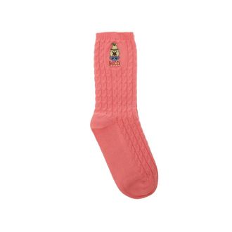Gucci Treccina Logo Socken - - Underwear - Damen - Rosa - M