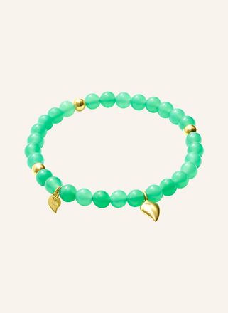 Tamara Comolli Tamara Comolli Armband Bracelet India Chrysoprase With Golden Beads, One Row 18k Gelbgold gold