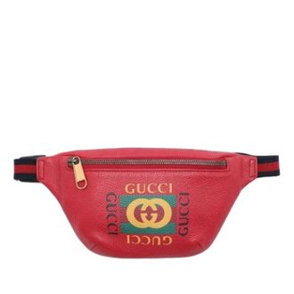 Gucci Sac banane vintage doccasion - Femme - Pre-owned - Rouge - Taille: ONE Size