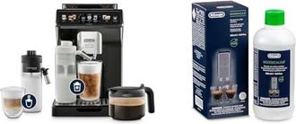 DeLonghi Eletta Explore Cold Brew ECAM452.67.G Kaffeevollautomat mit LatteCrema Milchsystem, Heiße & Kalte Getränke auf Knopfdruck, Touchscreen, inkl. Kaffeeka