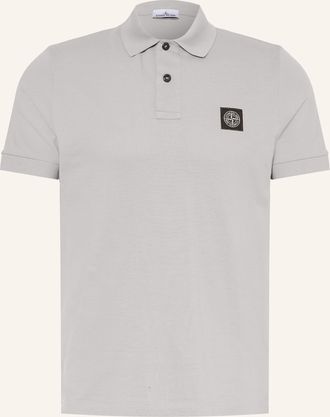 Stone Island Piqu&eacute;-Poloshirt Slim Fit blau