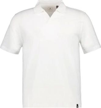Boggi Milano Herren Polo-Shirt wei&szlig;