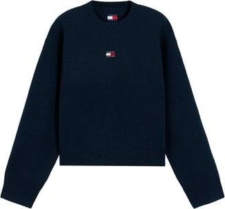 Tommy Hilfiger Pull droit Fluffy Badge &agrave; logo
