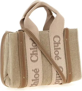 Chlo&eacute; Woody Mini Bag - Beige