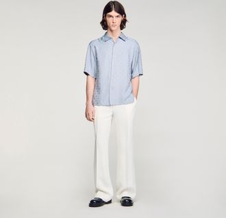 Sandro Flie&szlig;endes Hemd Square Cross