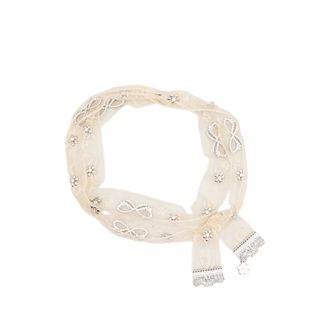Shushu/Tong X Yvmin Crystal-embellished Lace Necklace
