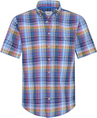 Brax Herren Style Dan C Cotton Linen SLUB Kurzarnhemd