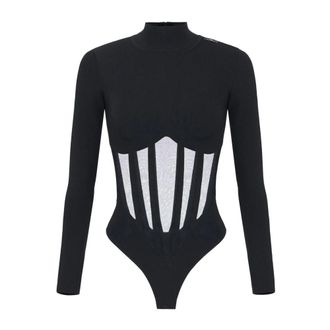 Elisabetta Franchi Damen, Oberteile, Schwarzk, XLGr&ouml;&szlig;e