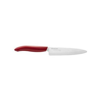 Kyocera Kyocera FK-130-WH RD Couteau Universel Manche Ergonomique C&eacute;ramique Rouge 13 cm