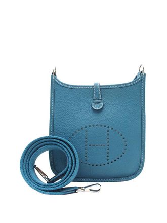 Herm&egrave;s 2024 Clemence Evelyne TPM Umh&auml;ngetasche - Blau