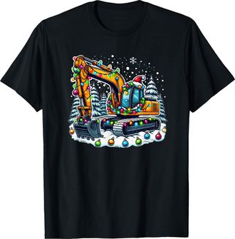 Generic Baggerfahrer Weihnachten Baustelle Bagger T-Shirt