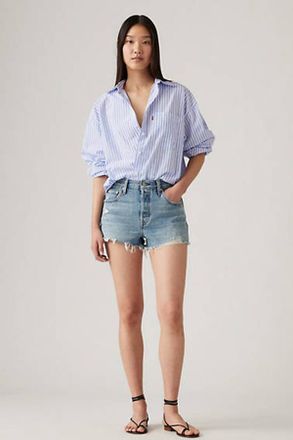 Levi's Short 501 Original - Femme - Bleu / Vague Finish - 26