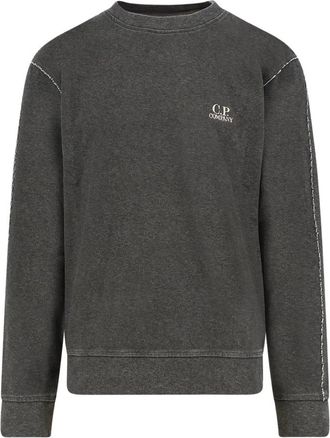 C.P. Company C.p. Company, Homme, Sweatshirts et sweats &agrave; capuche, Gris, Taille: XL SweaT-shirt Ras du Cou