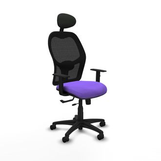 Piqueras y Crespo Aloc&eacute;n Economalla Stuhl mit 1D-Armlehnen, h&ouml;henverstellbarer Lendenwirbelst&uuml;tze und festem Kopfteil, ausgestattet mit Syncro/Traslack und Schneidescha