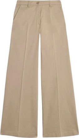 Aspesi Femme, Pantalons, Beige, Taille: 40 FR Pantalon en coton stretch