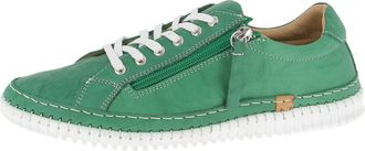 Andrea Conti Damen Low Top Sneaker, grün, 41 EU