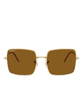 Ray-Ban lunettes de soleil &agrave; monture carr&eacute;e - Or