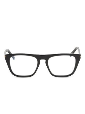 Saint Laurent lunettes de vue carr&eacute;es (2015-2025) - Noir