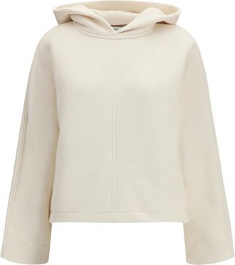 Max Mara SweaT-shirt &agrave; capuche - Femme - Sweatshirts et sweats &agrave; capuche - Blanc - Taille: 38 FR